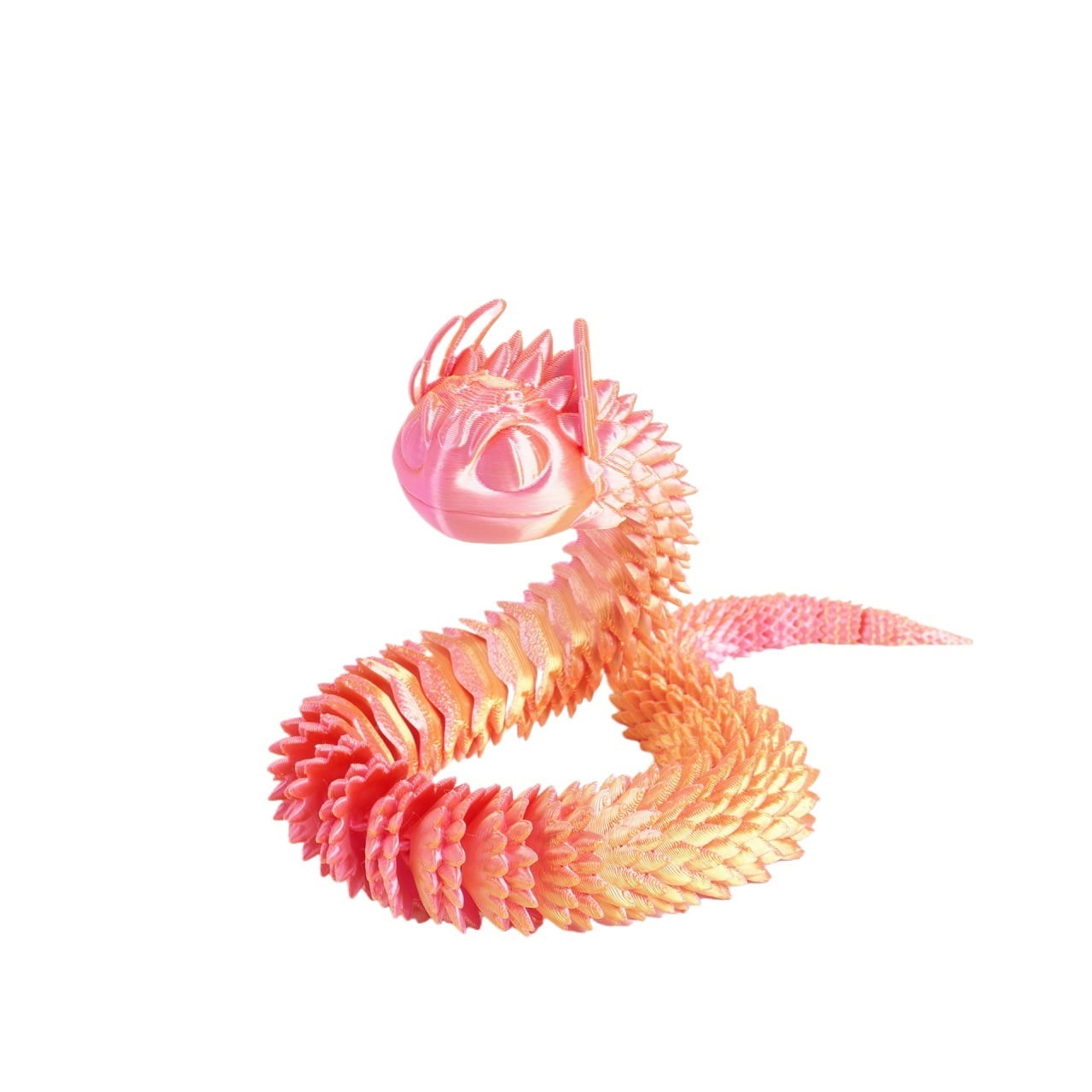1pc oranger 45cm 3d printed snake joint movable viper, animal model ...