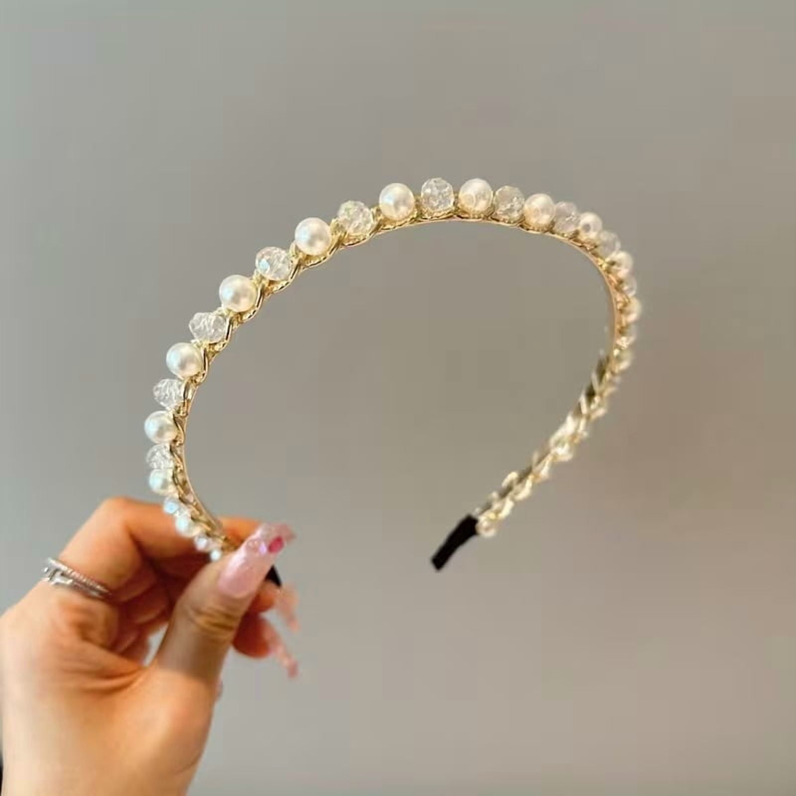 1pc, retro light luxury versatile high-end imitation pearl chain ...