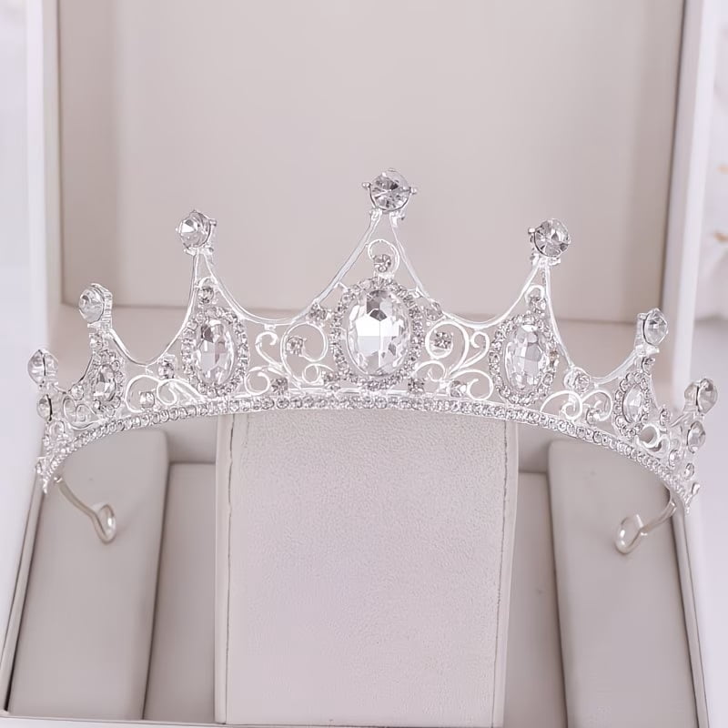 1pc, rhinestone crown headband wedding bride princess queen hair ...