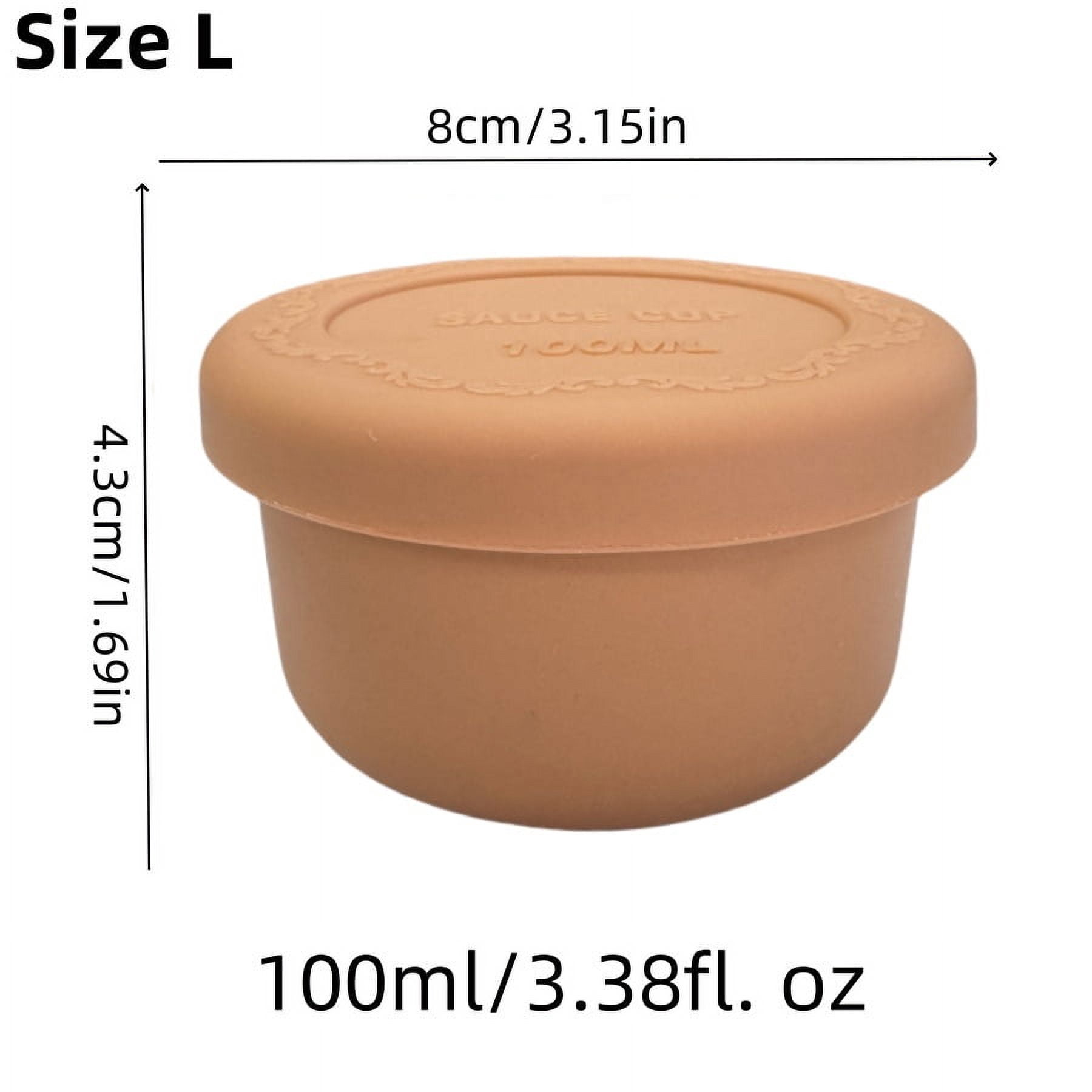 1pc round Silicone Lunch Box Japanese-Style Microwave Oven Heating ...