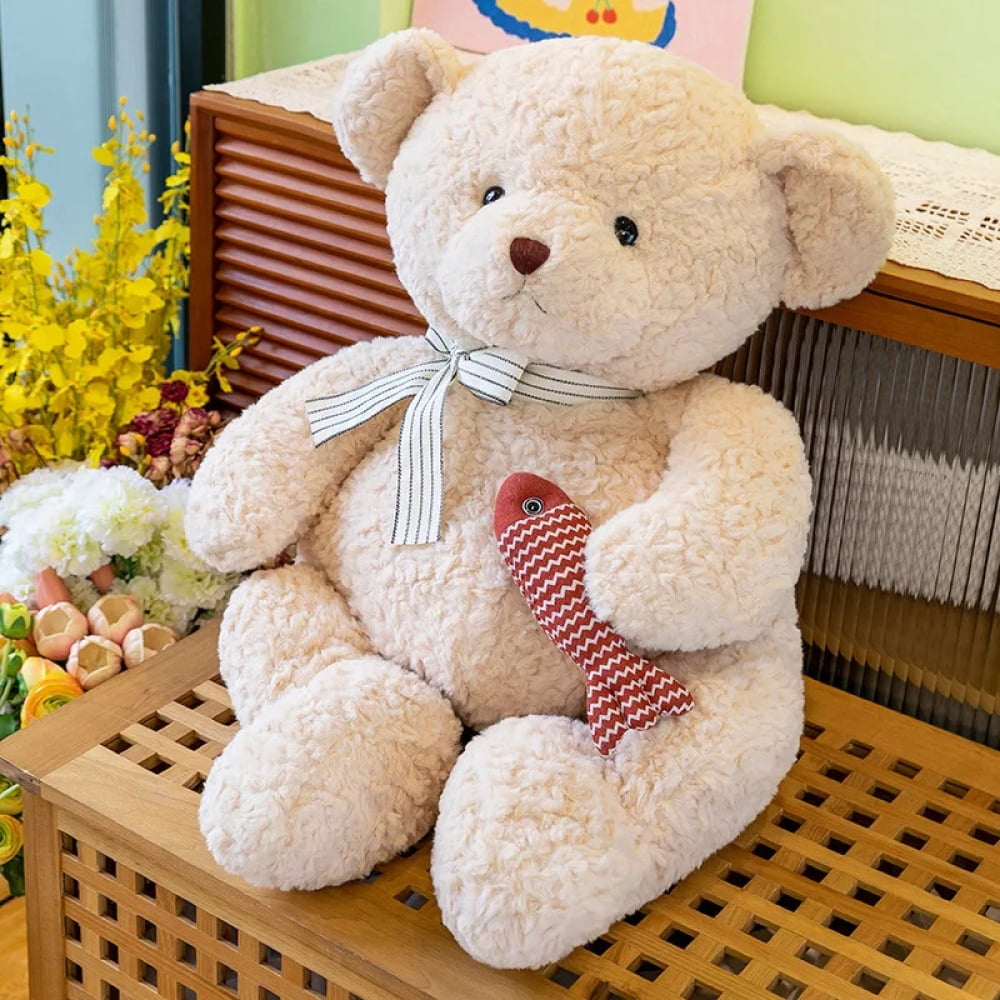 1pc35cm/13.77in touching bear plush toy bow teddy bear confession doll ...
