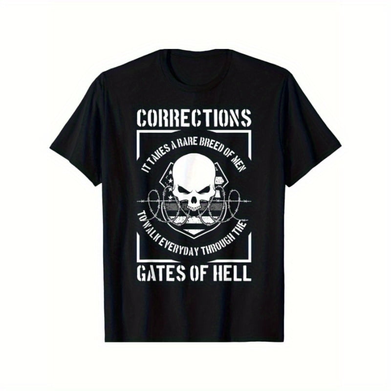 1pcNEW! Correctional Officer Proud Corrections Officer Skull T-Shirt ...