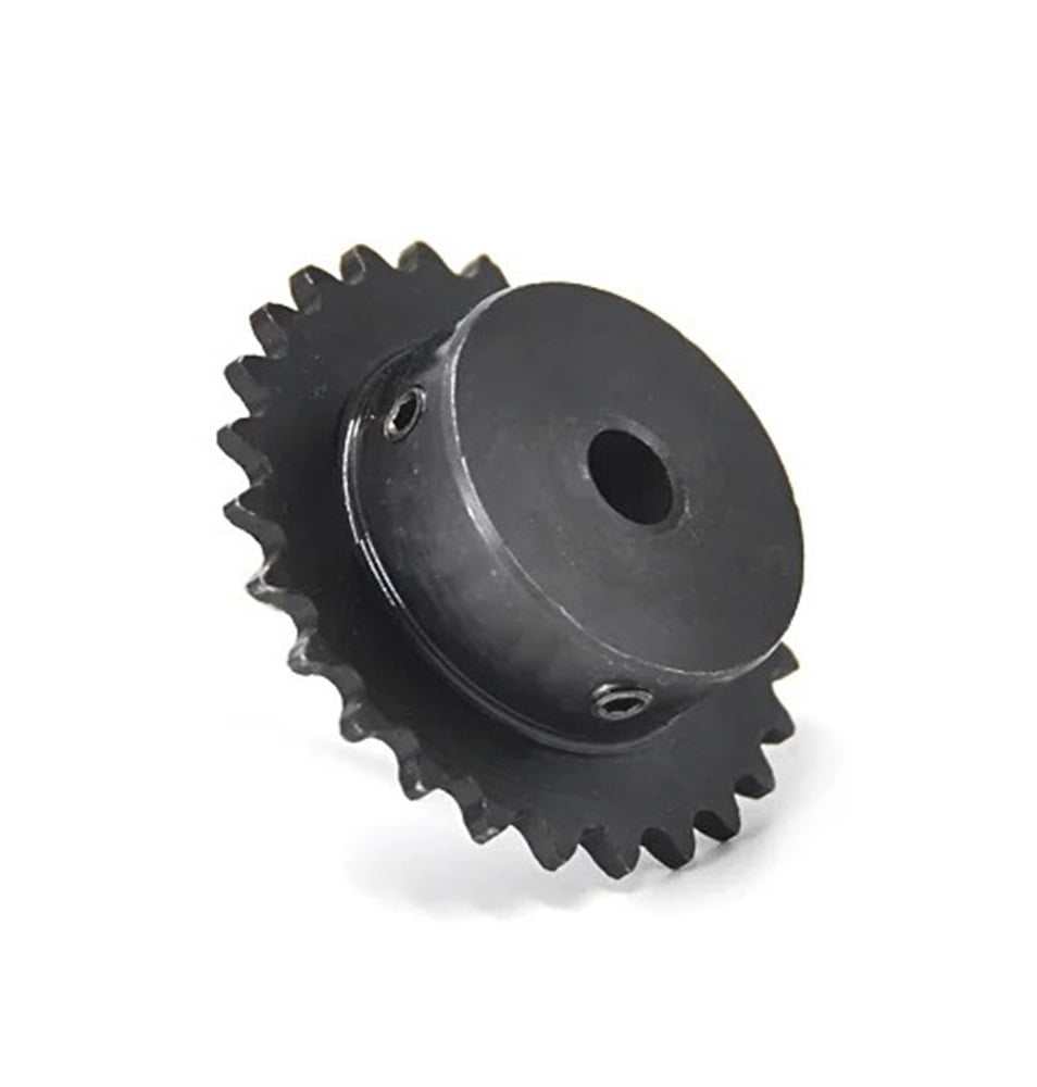 1pcs 04C Chain Gear 45# Steel 24T/25T Teeth Industrial Sprocket Wheel With Top Wire Bore 6-20mm ...