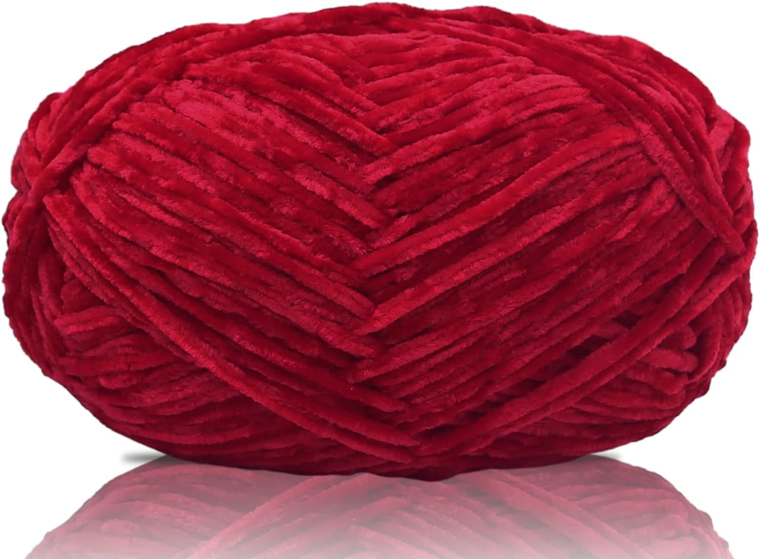 Saiendz 100g Chenille Velvet Yarn, Fluffy Polyester Knitting Yarn for ...