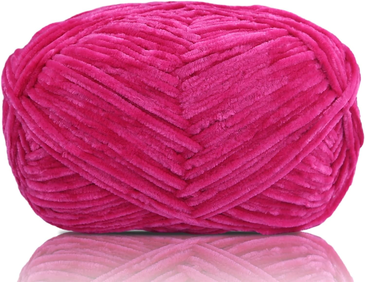 1pcs 100g Soft Chenille Yarn Velvet Yarn for Crocheting,Fluffy Yarn for ...