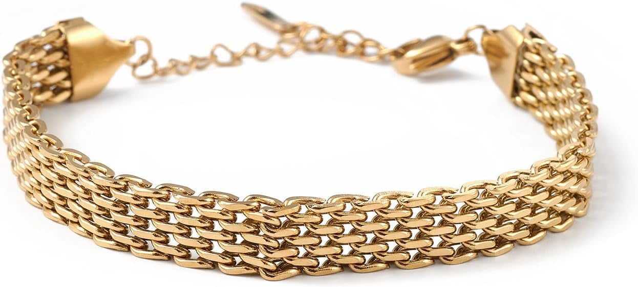 1pcs 1Pc 6.3Inch Link Chain Bracelets for Women Men String Chain ...