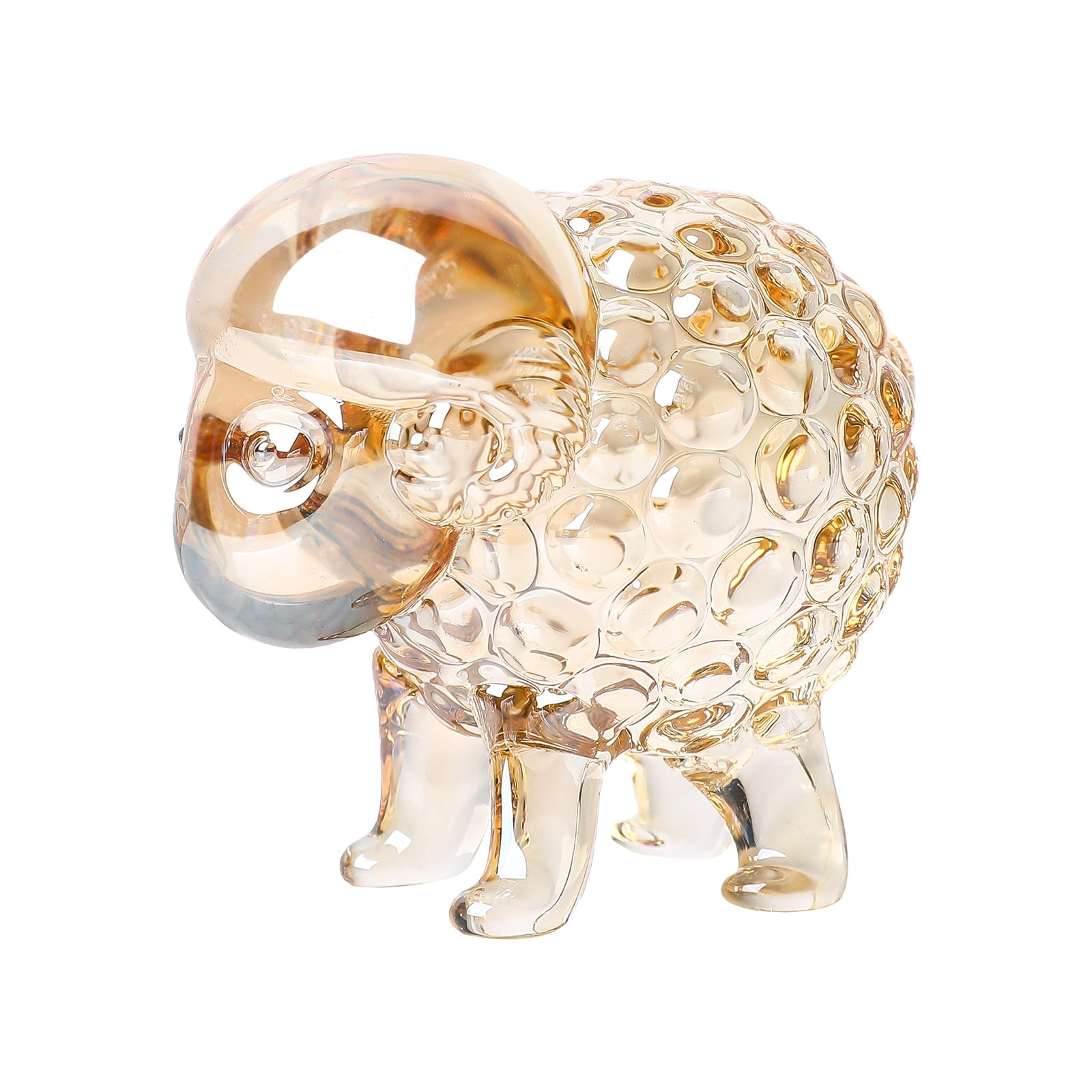 1pcs 2.3in Crystal Sheep of Glass Figurines Collectible，Cute Glass ...