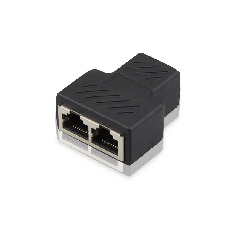 1pcs 2022 RJ45 1 To 1/2 LAN Ethernet Network Cable Female Splitter ...