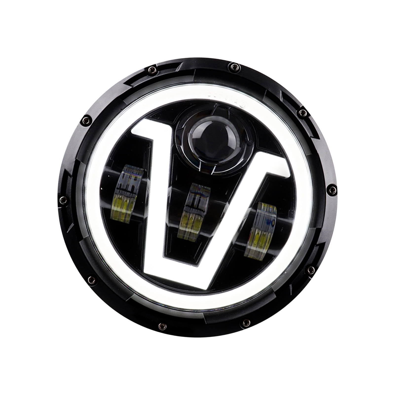 1pcs /24V Motorcycl Headlight 7'' V-shape Headlight with Turn Signal ...