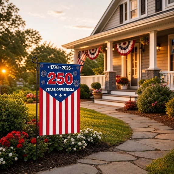 1pcs 250 Years America Garden Flag, 1776-2026 USA 250th Anniversary ...