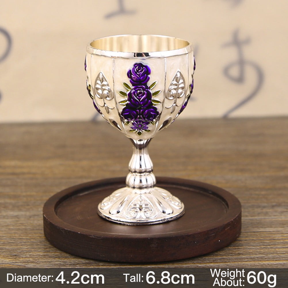 1pcs 30ML Vintage Wine Chalice Goblet Royal Wine Cups King Arthur ...