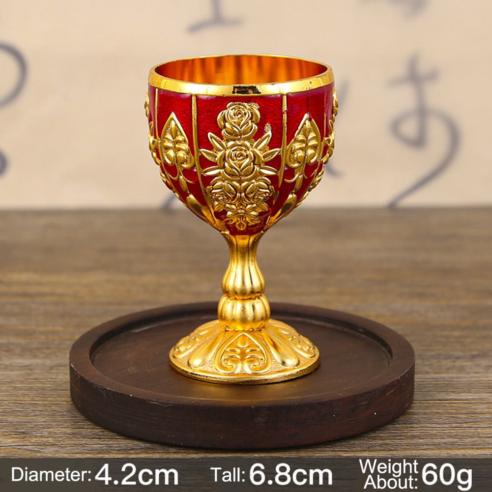 1pcs 30ML Vintage Wine Chalice Goblet Royal Wine Cups King Arthur ...