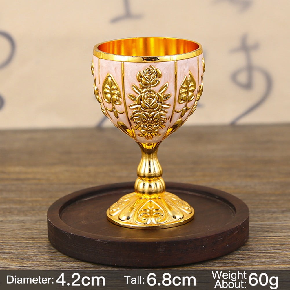 1pcs 30ML Vintage Wine Chalice Goblet Royal Wine Cups King Arthur ...