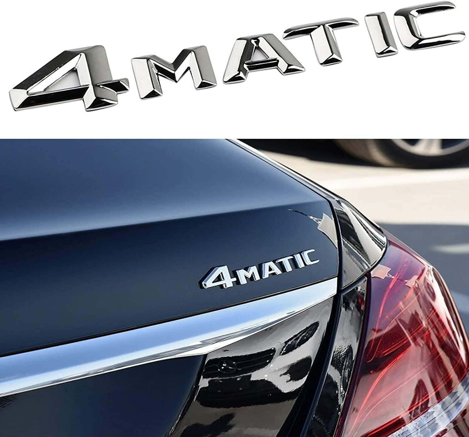 1pcs 3D Car 4MATIC Logo ABS Letter Emblem Decal for Car Side Fender ...