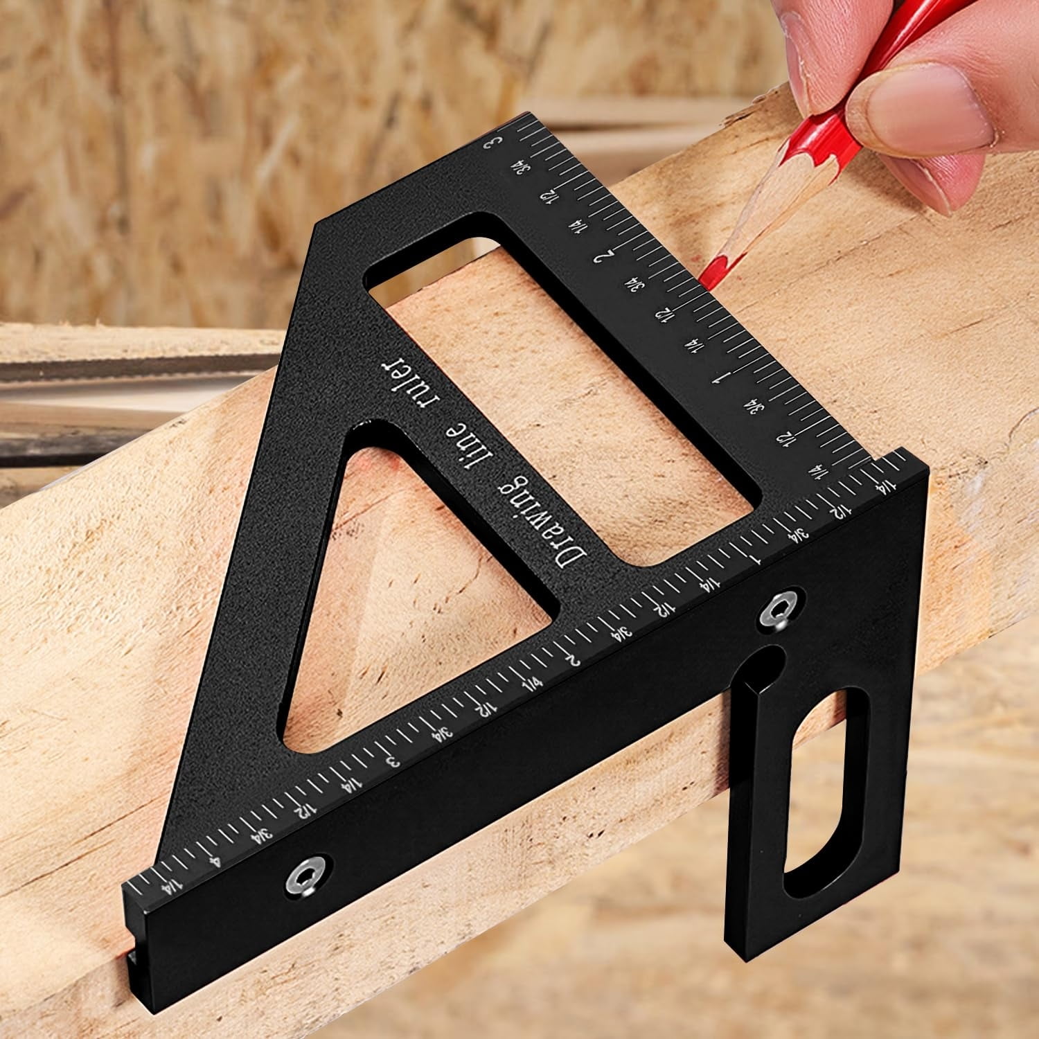 1pcs，3D Multi‑Angle Aluminum Alloy Woodworking Square 45 90 Degree ...