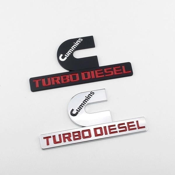 1pcs 3d metal cummins turbo diesel badges exit badges identification ...