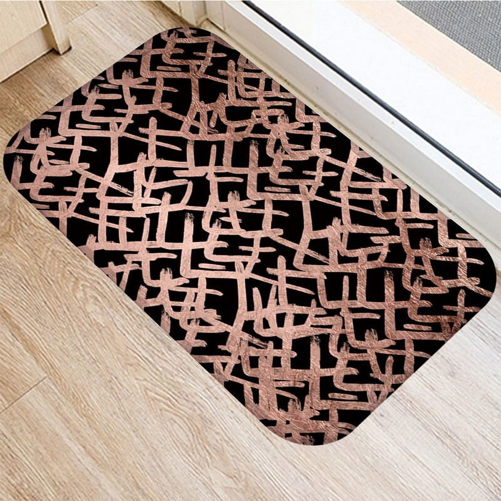 1pcs 40*60cm Stripe Marble Pattern Anti-Slip Suede Carpet Door Mat ...