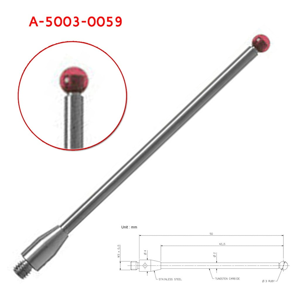 1pcs A-5003-0059 CMM Touch Probe M3 Thread Probe Stylus 3mm Ball Tips ...