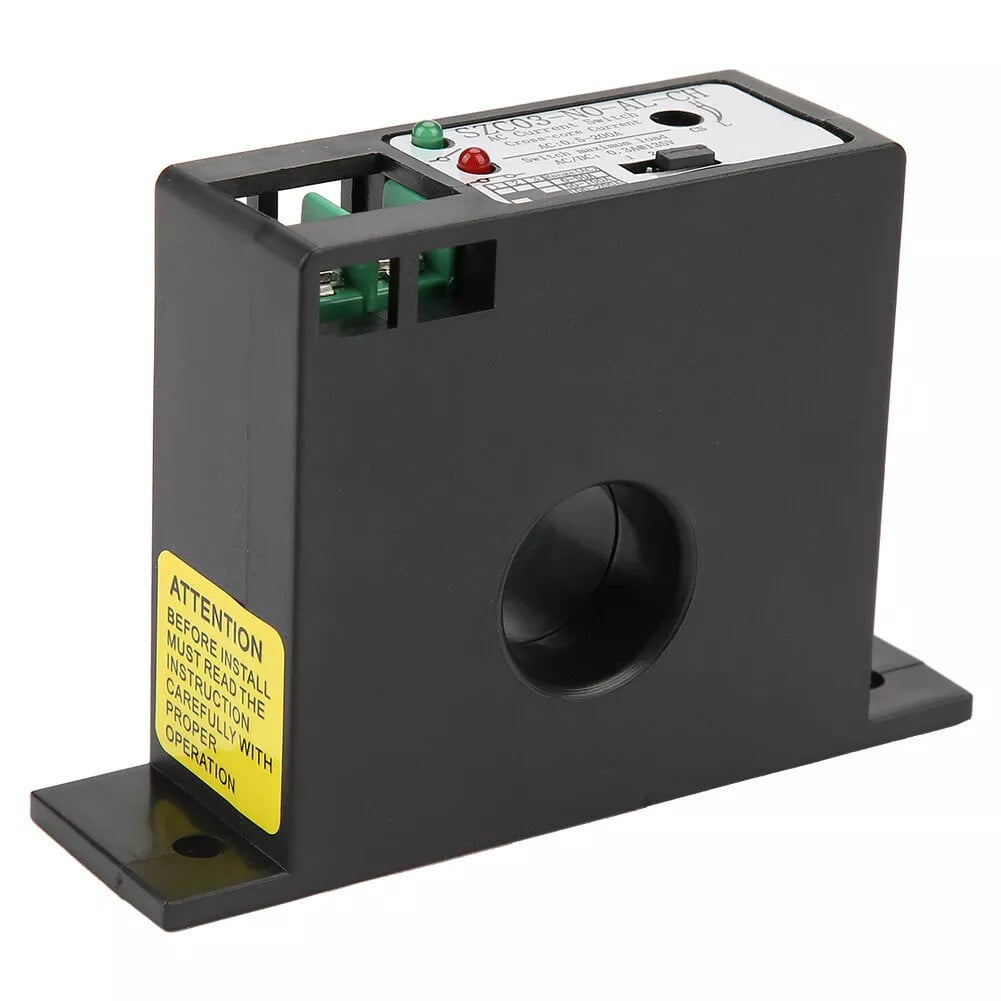 1pcs ABS Normally Open Current Sensing Switch Adjustable AC 0.5-200A ...