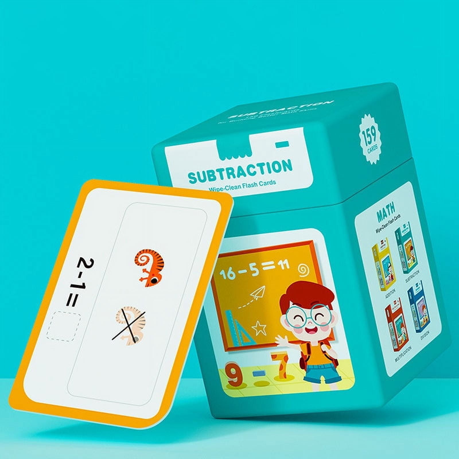 1pcs Addition & Subtraction&And Division Flash Cards Set Ages 4-8 –Math ...