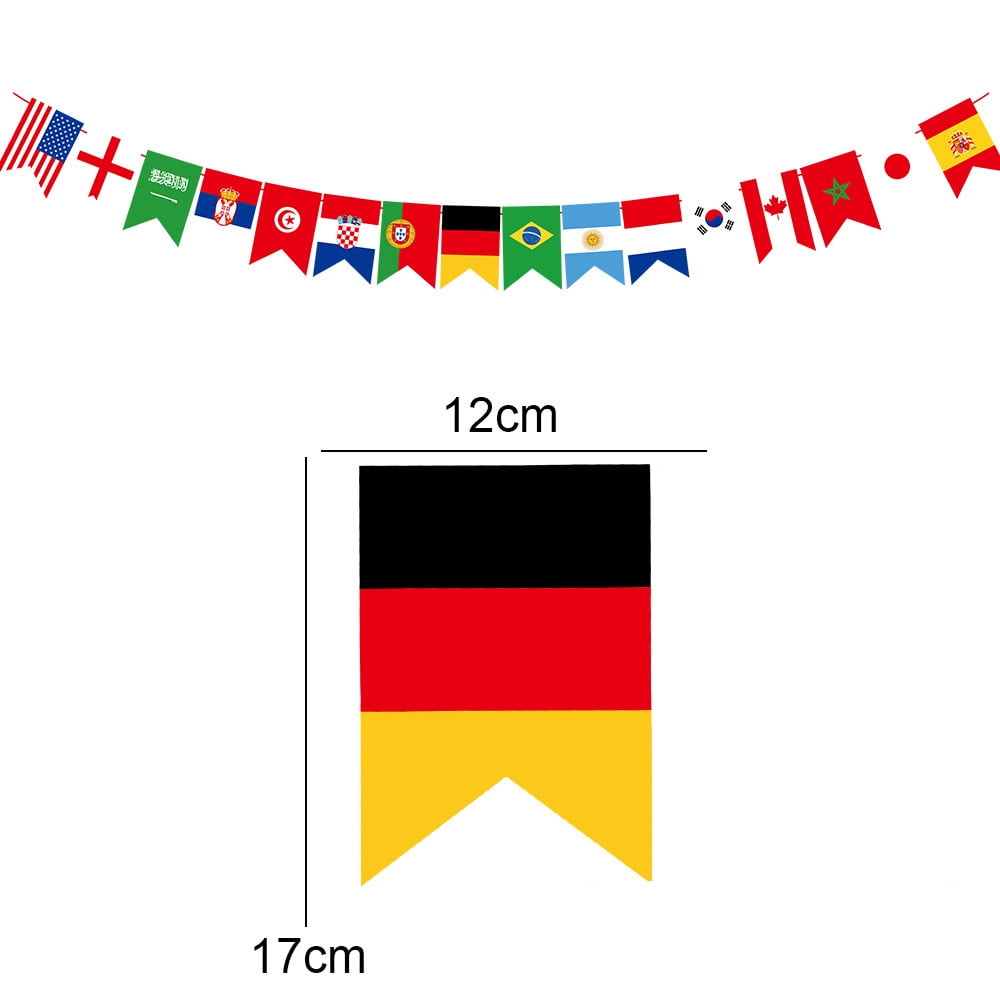 1pcs Banner Flags Qatar 2022 World Cup,Pennant Banner String For World ...