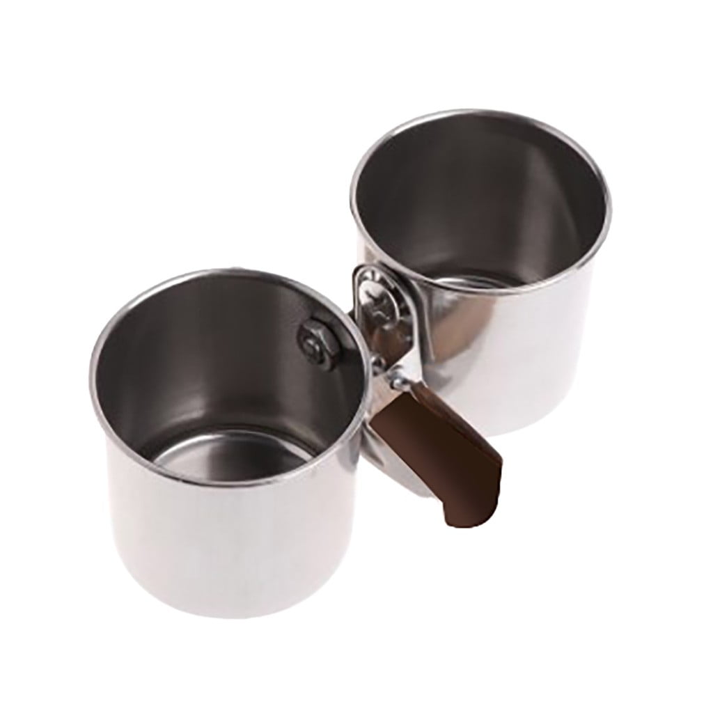 1pcs Bird Feeding Cups - Parrot Food Dish Stainless Steel Parrot ...