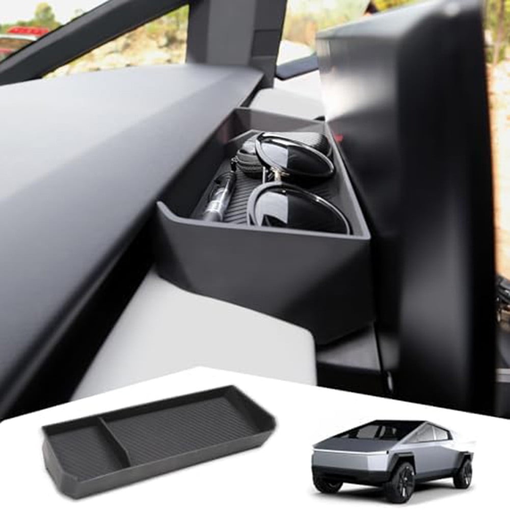 1pcs Black/white/gray Center Console Silicone Storage Tray For Tesla ...