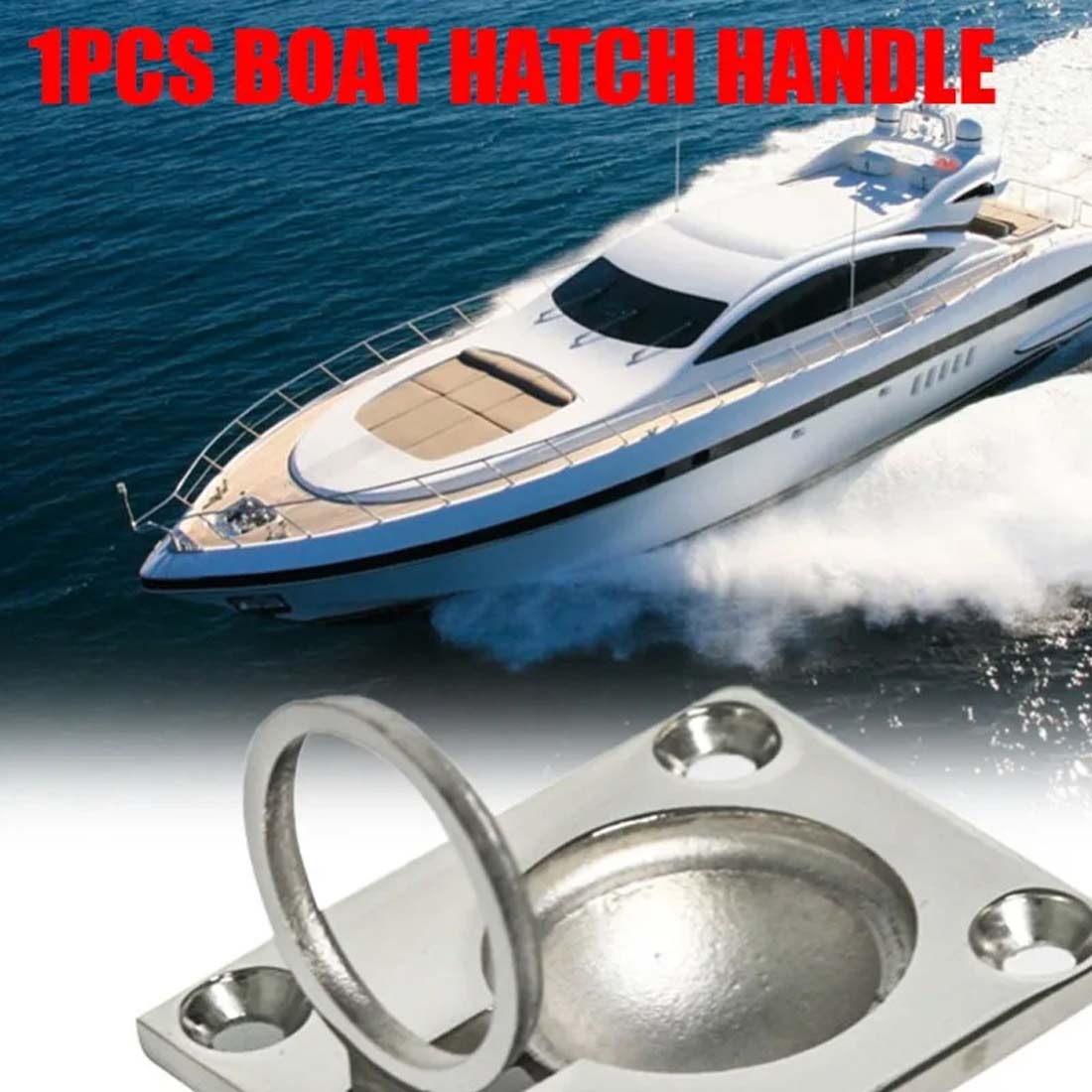 1pcs Boat Flush Ring Pull Handle Hatch Locker 48 x 38 mm Boat Locker ...