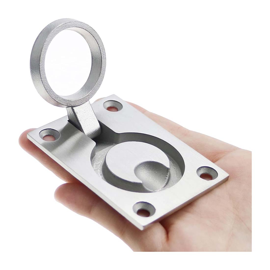1pcs Boat Flush Ring Pull Handle Hatch Locker 62 x 44 mm Boat Locker ...