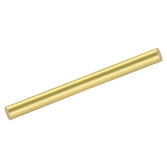 Uxcell 1Pcs Brass Rods 0.79 x 11.81" Brass Solid Round Stock Lathe Bar ...