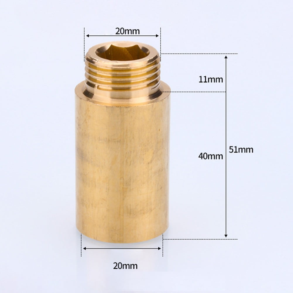 1pcs Brass Tap Extension Connector G1/2 Thread Brass Connector For ...
