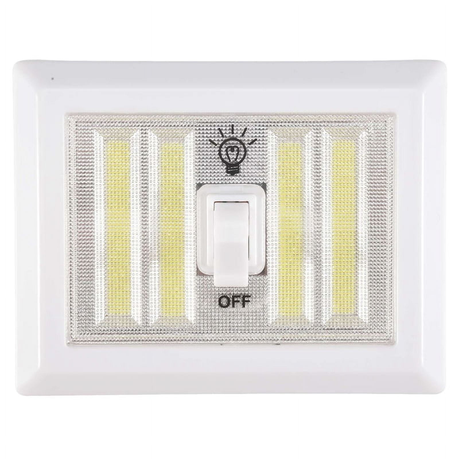 1pcs COB Wall Lamp Switch LED Battery Powered Garage Cabinet Closet ...