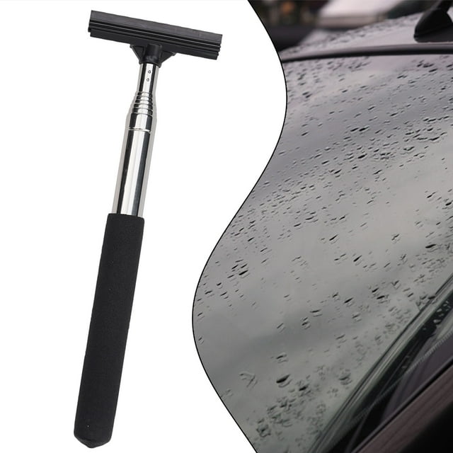 1pcs Car Rearview Mirror Wiper Stainless Steel Telescopic Scraper Glass ...