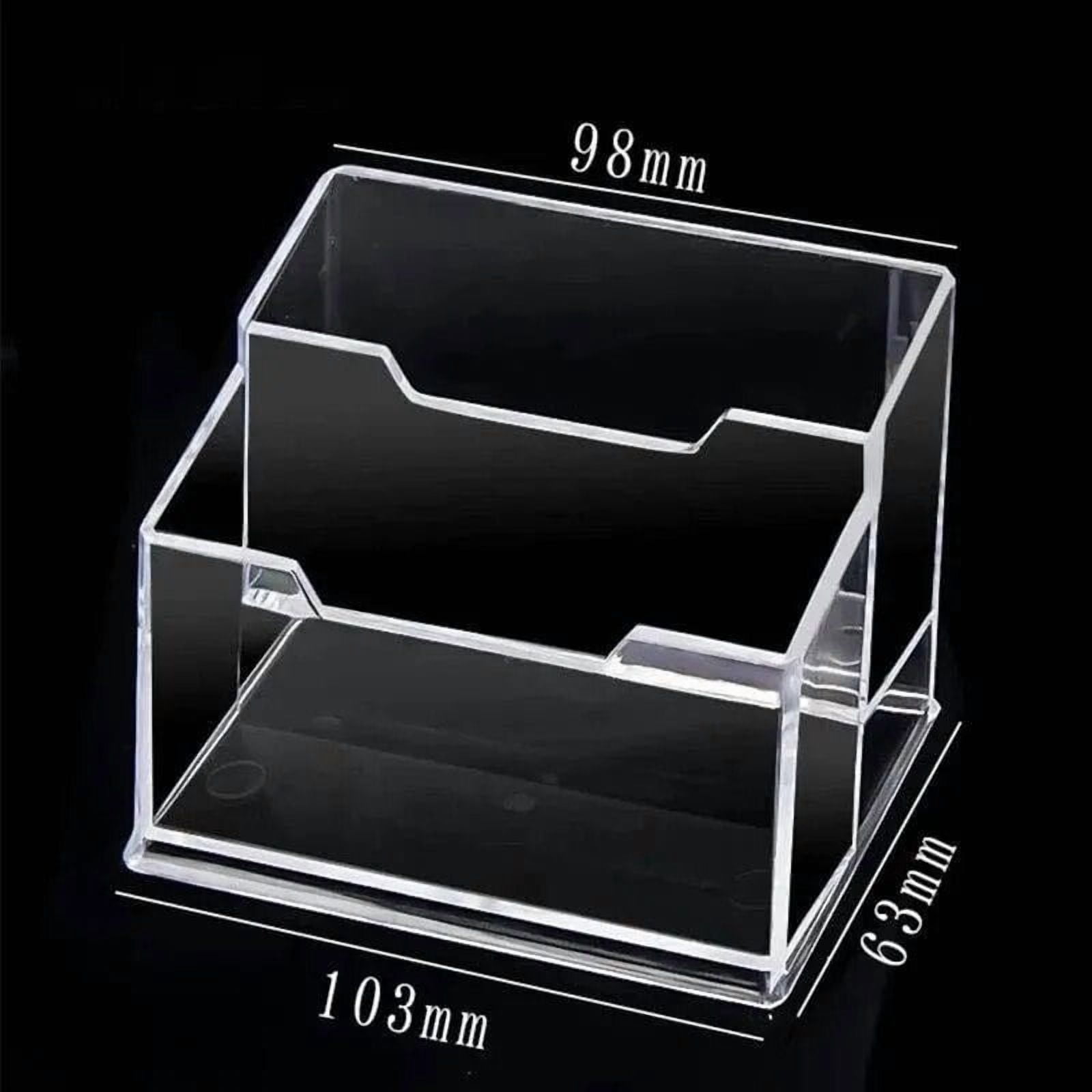 1pcs Clear Desk Shelf Box Storage Display Stand Acrylic Plastic ...