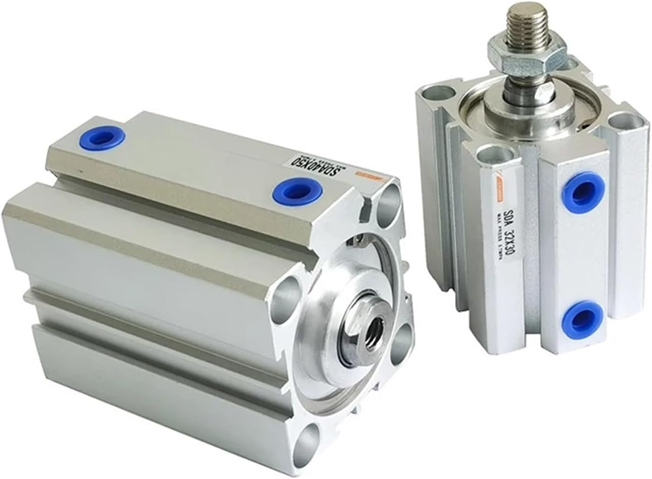 1pcs Compact Thin Air Cylinder SDA16 20 25 32 40 50 63 80 100mm Bore 5 ...