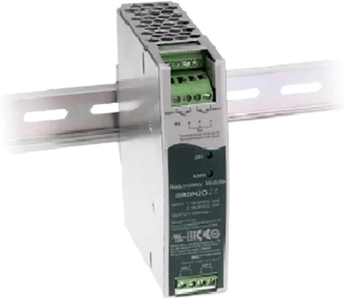 1pcs DRDN20-12 DRDN20-24 DRDN20-48 20A 9-24Vdc 12V 24V 48V DIN Rail ...