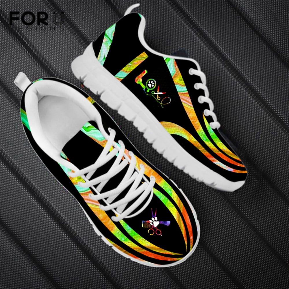 1pcs Drop Ship Women's Sneakers Gradient Style Dog Groomer Love Art ...