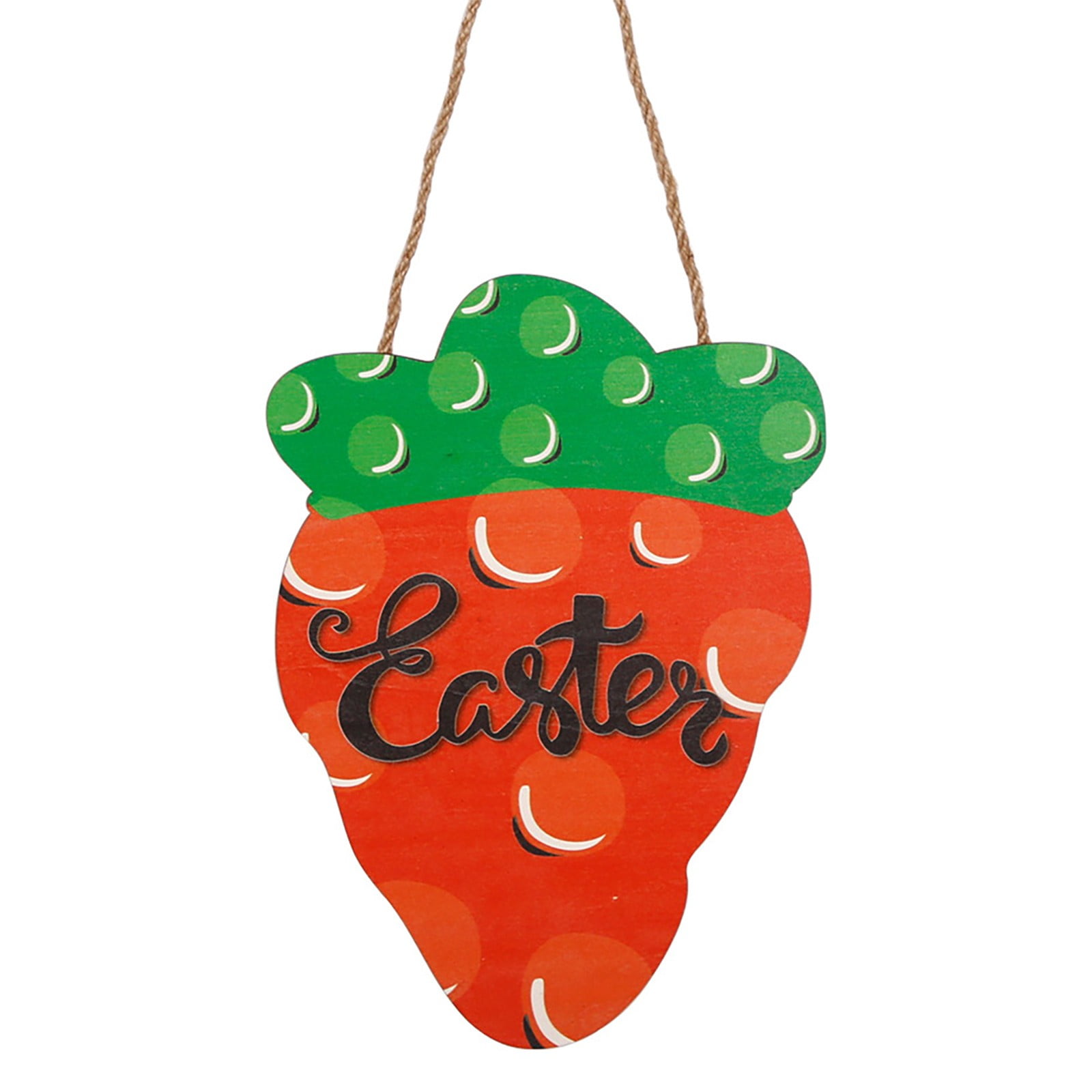 1pcs Easter Door Decorations Wood Hanging Sign for Front Door Happy ...