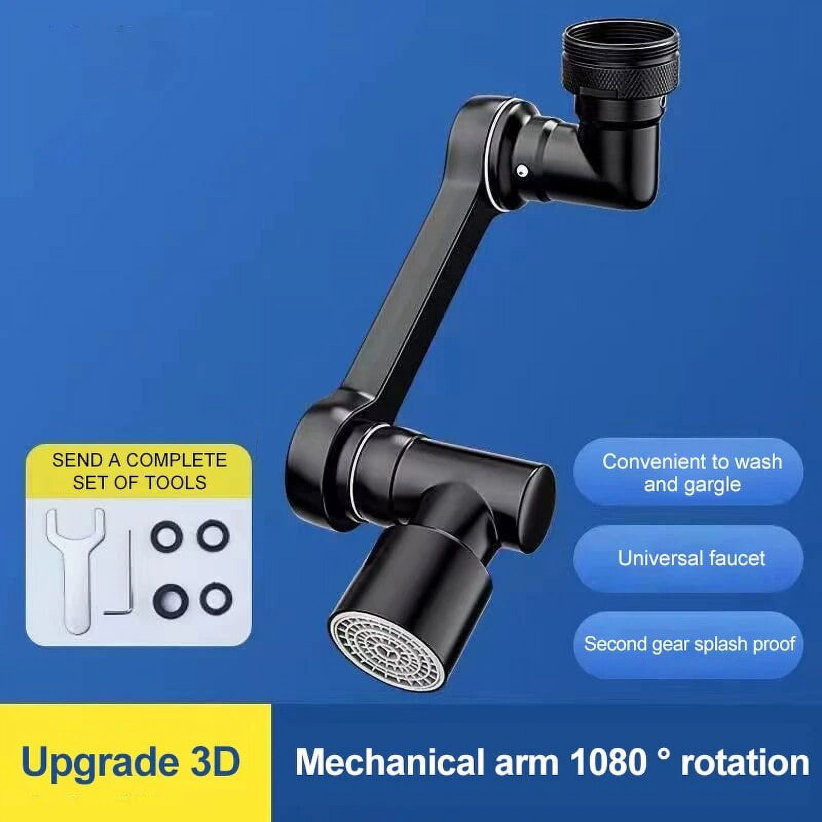 1pcs Faucet Extender, Alloy Robotic Arm,1080掳 Rotating Universal Faucet ...