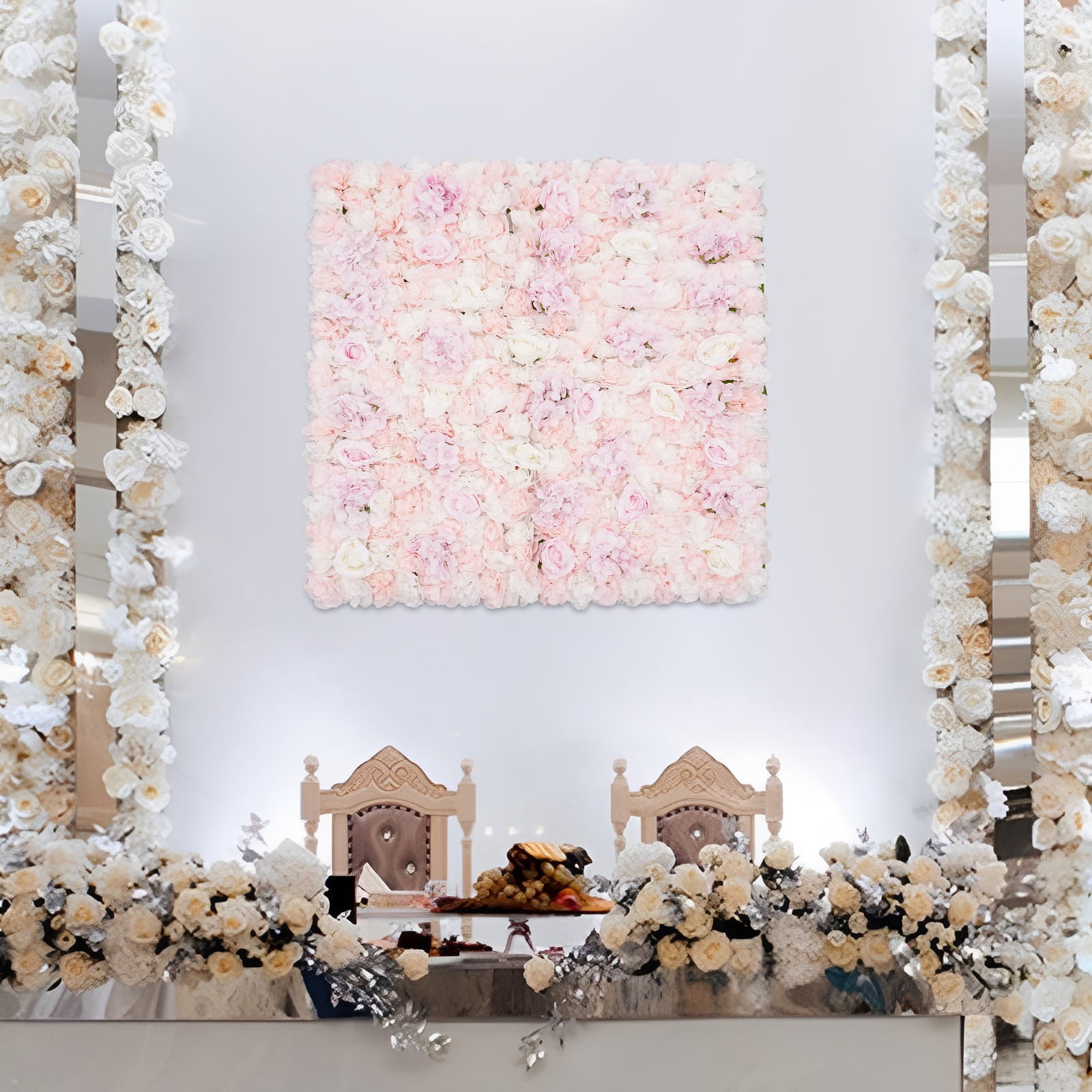 1pcs Flower Wall Mat Flower Panels, Artificial Flower Wall Panels ...