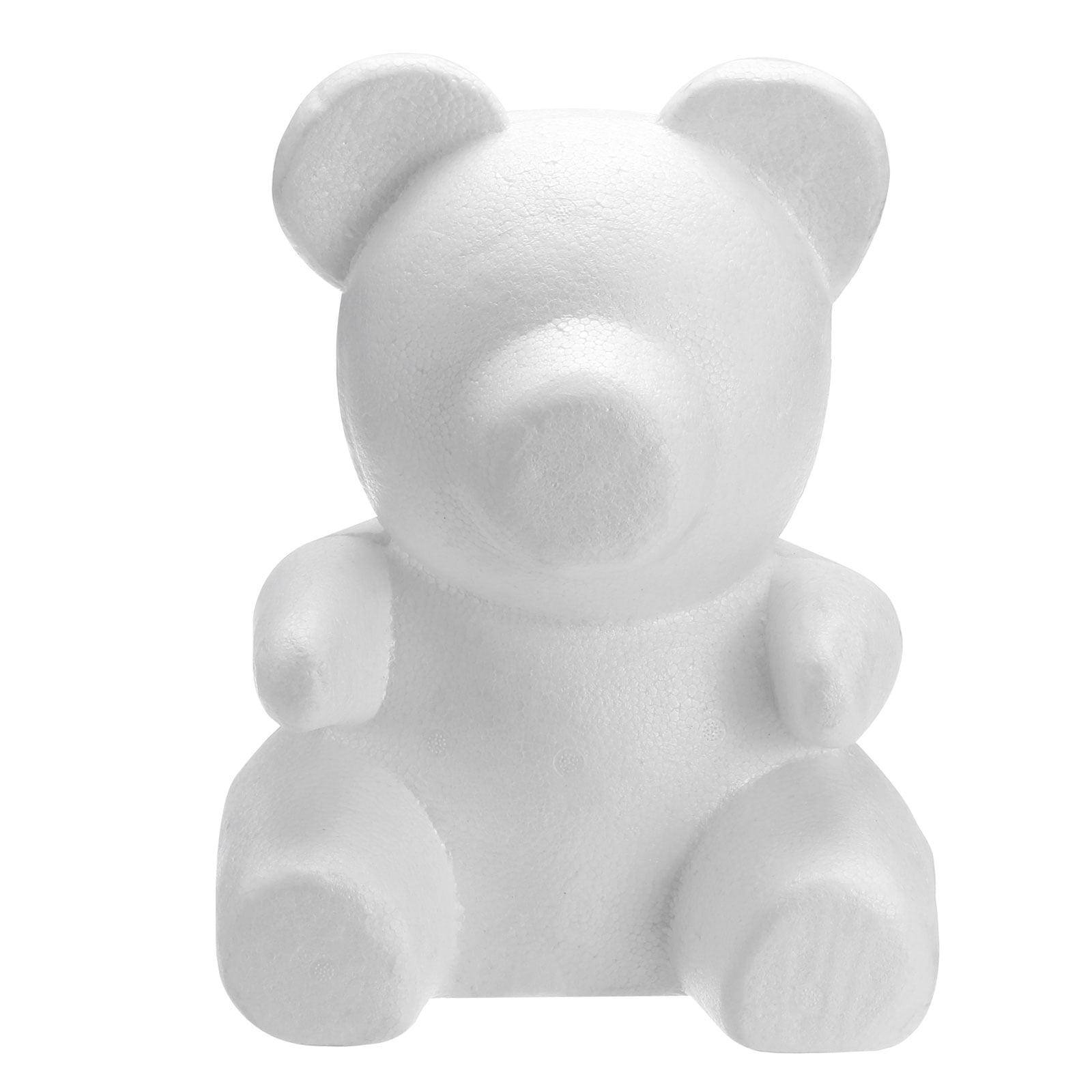 1pcs Foam Bear, 13in Bear Foam Animal White Foam Shapes Bulk Sculptures ...