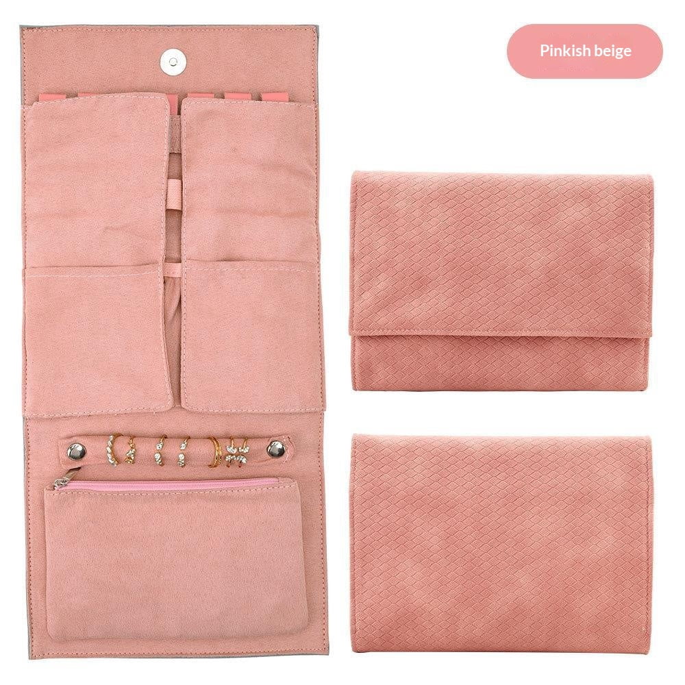 1pcs Folding jewelry bag with multifunctional partition design ...