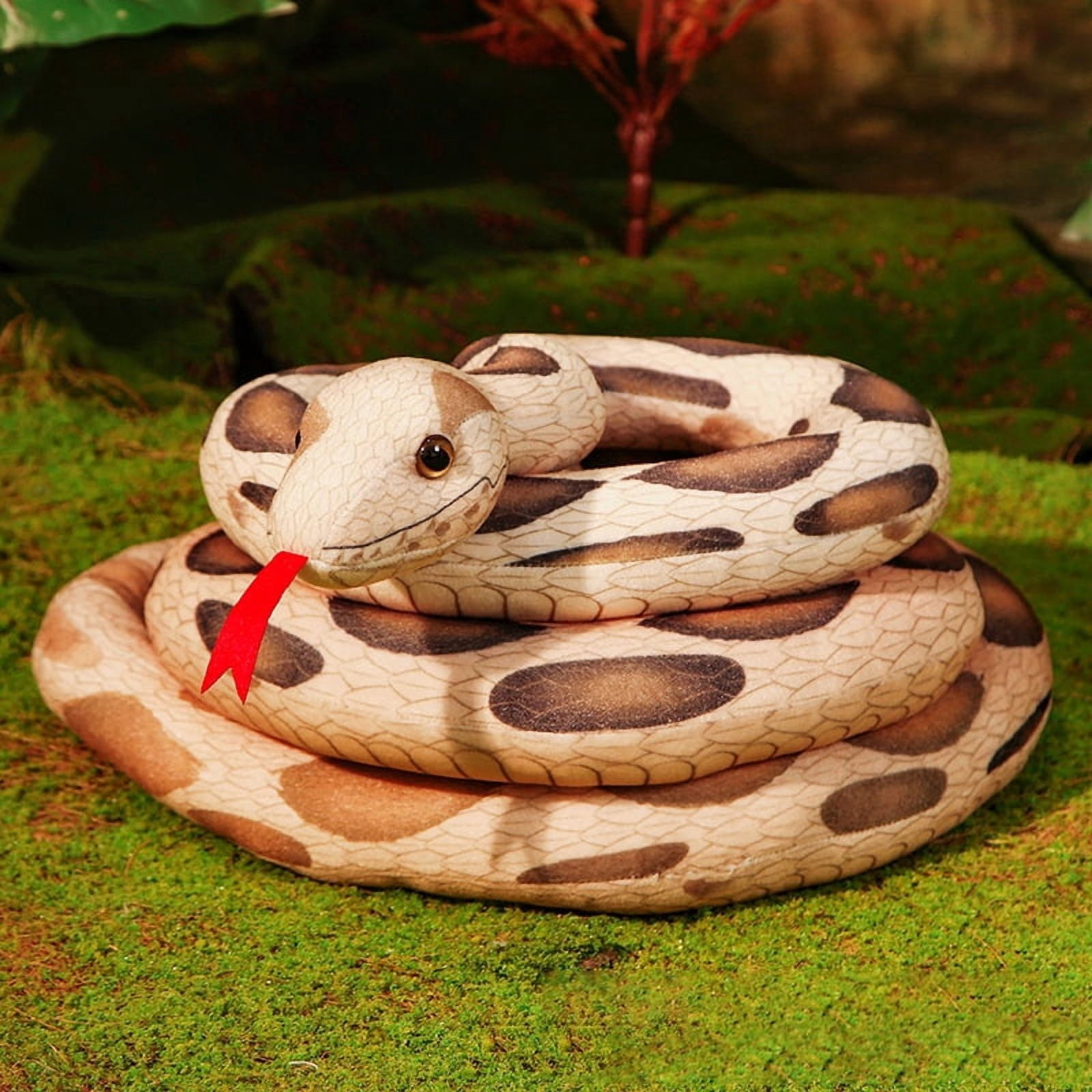 1pcs Giant Snake Plush Large Stuffed Animal Realistic Stuffed Lifelike ...