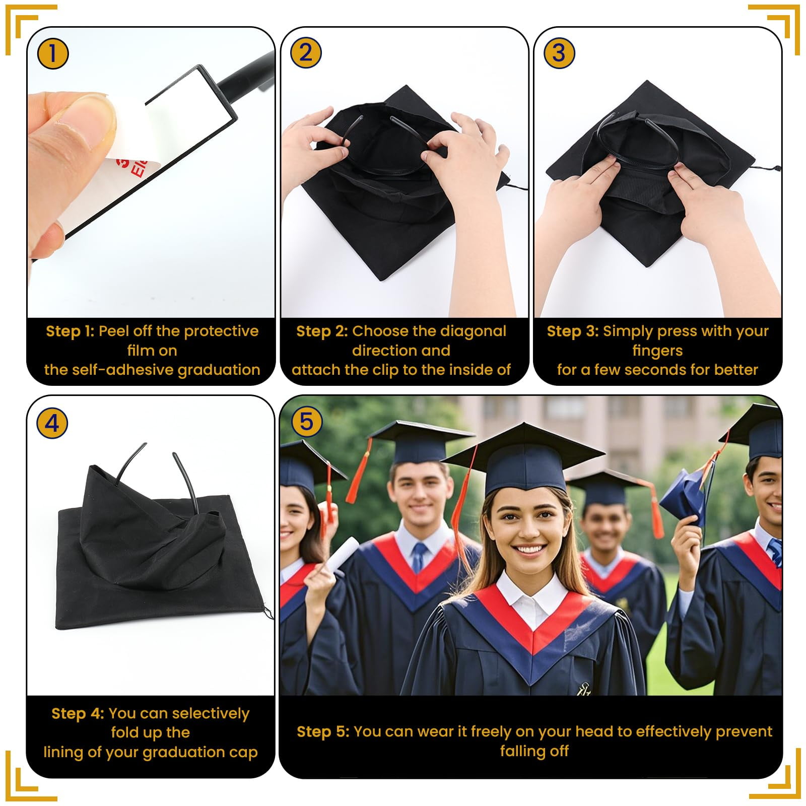 1pcs Graduation Cap Headband,Graduation Caps Insert,Graduation ...