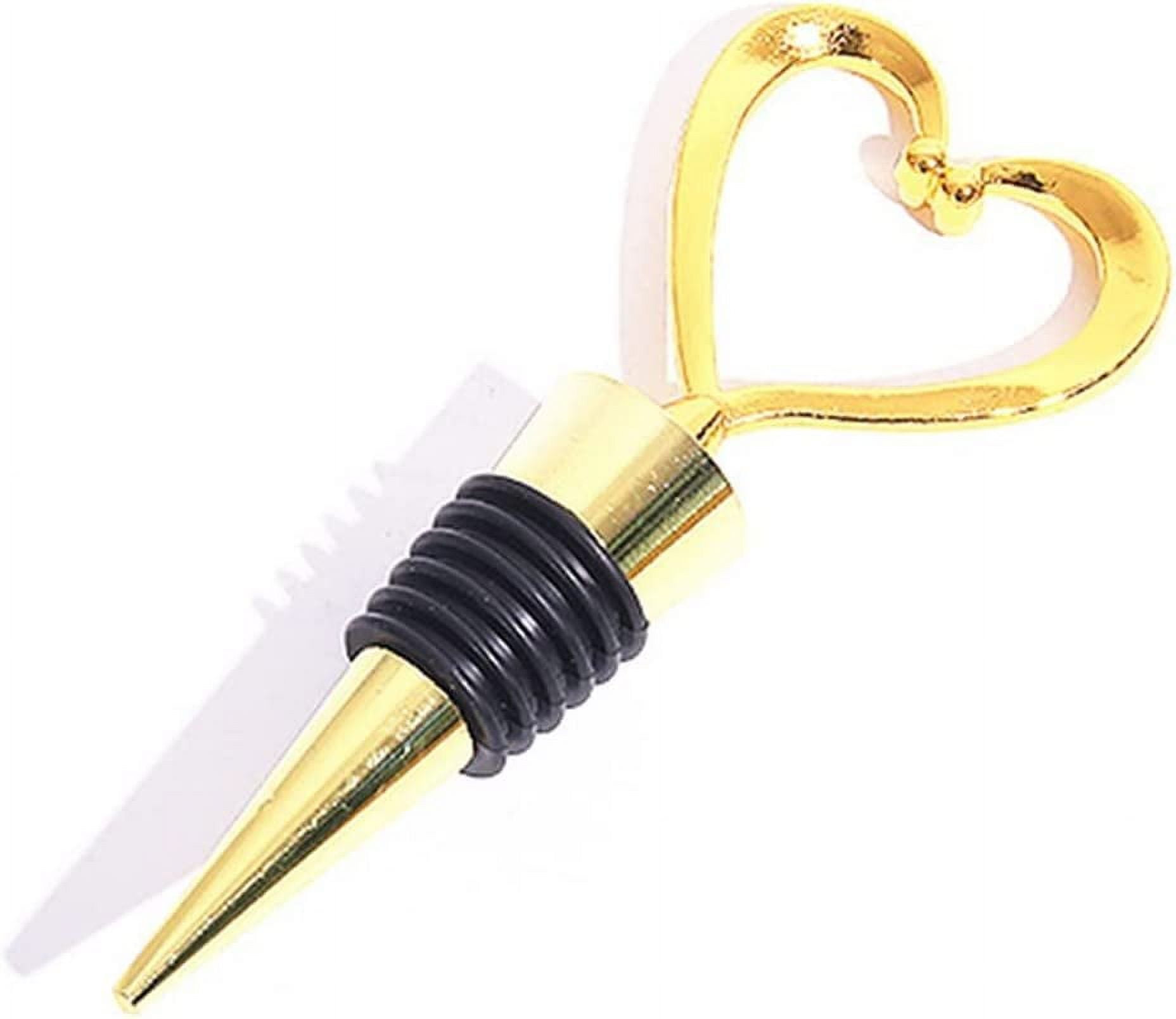 1pcs Heart Shape Red Wine Champagne Bottle Stoppers Holiday Wedding ...
