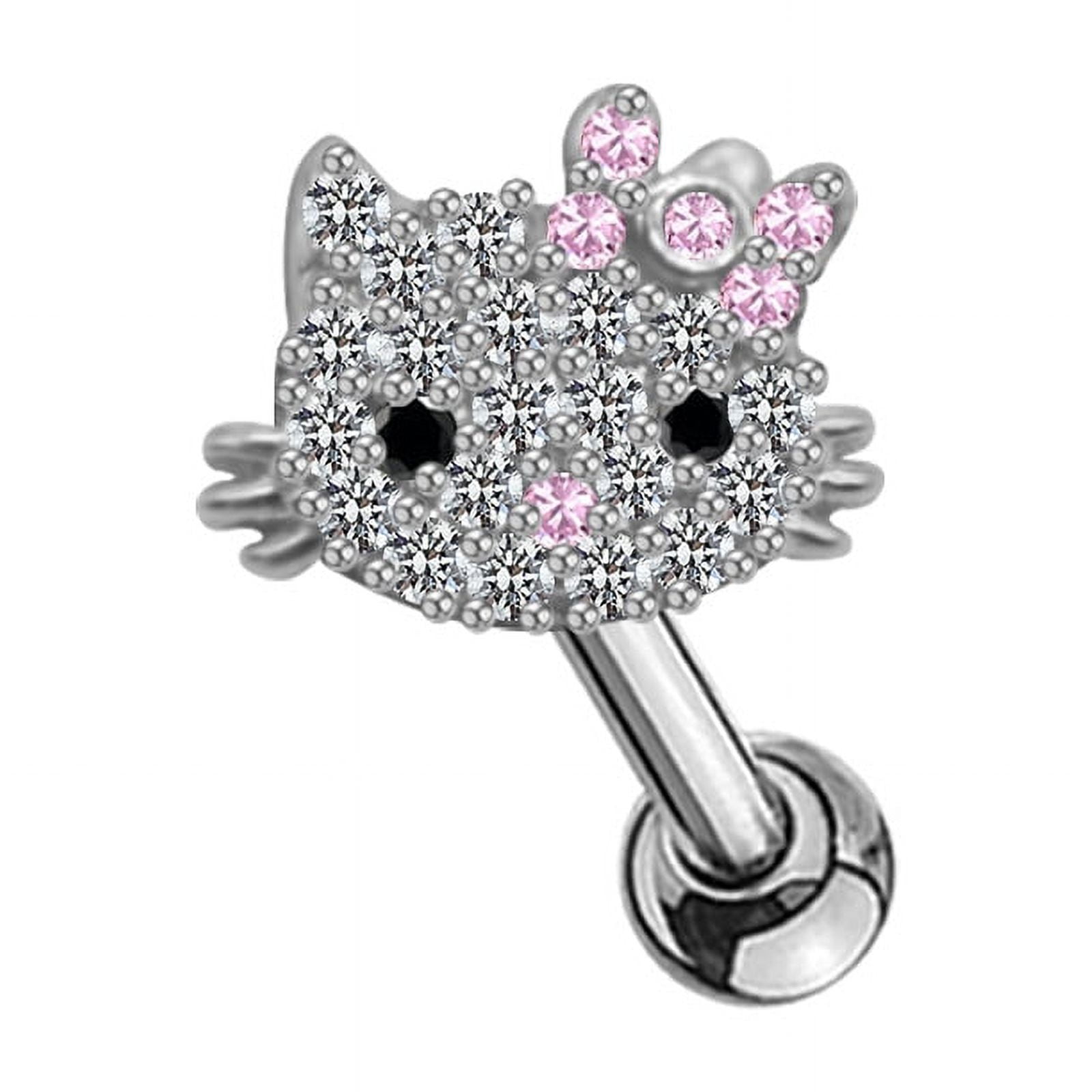 1pcs Hello Kitty Belly Button Ring for Women Cute Cat Design Sexy Nose ...