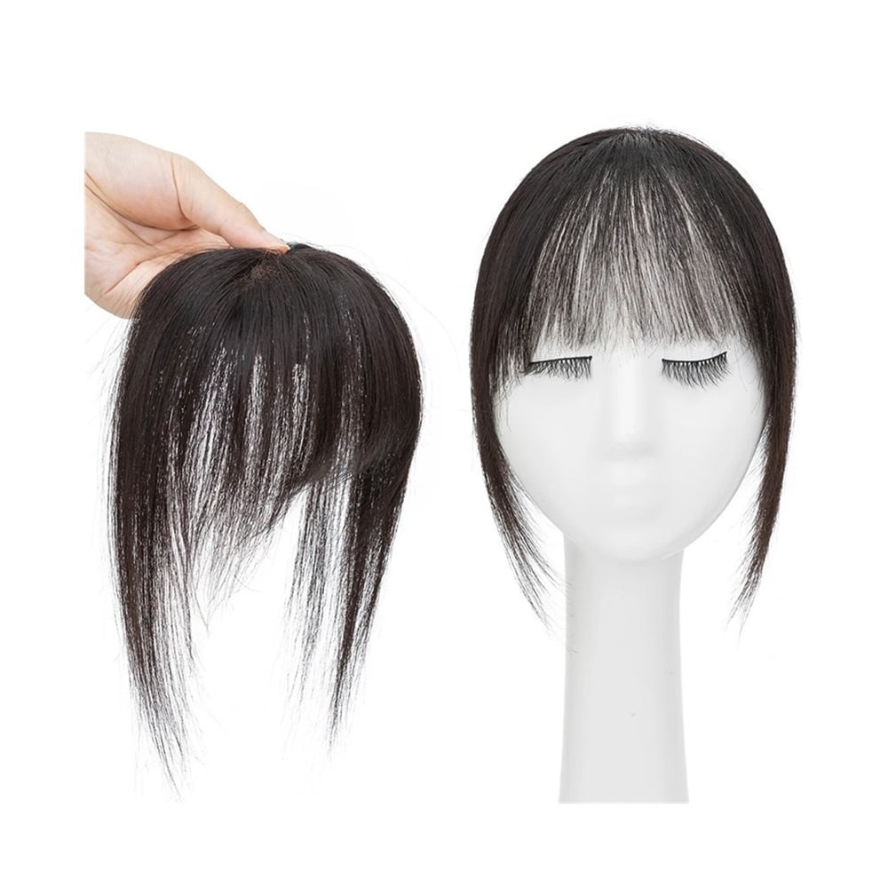 1pcs Human Hair Bangs Hair Fringe French Bangs Temples Hair Extensions ...