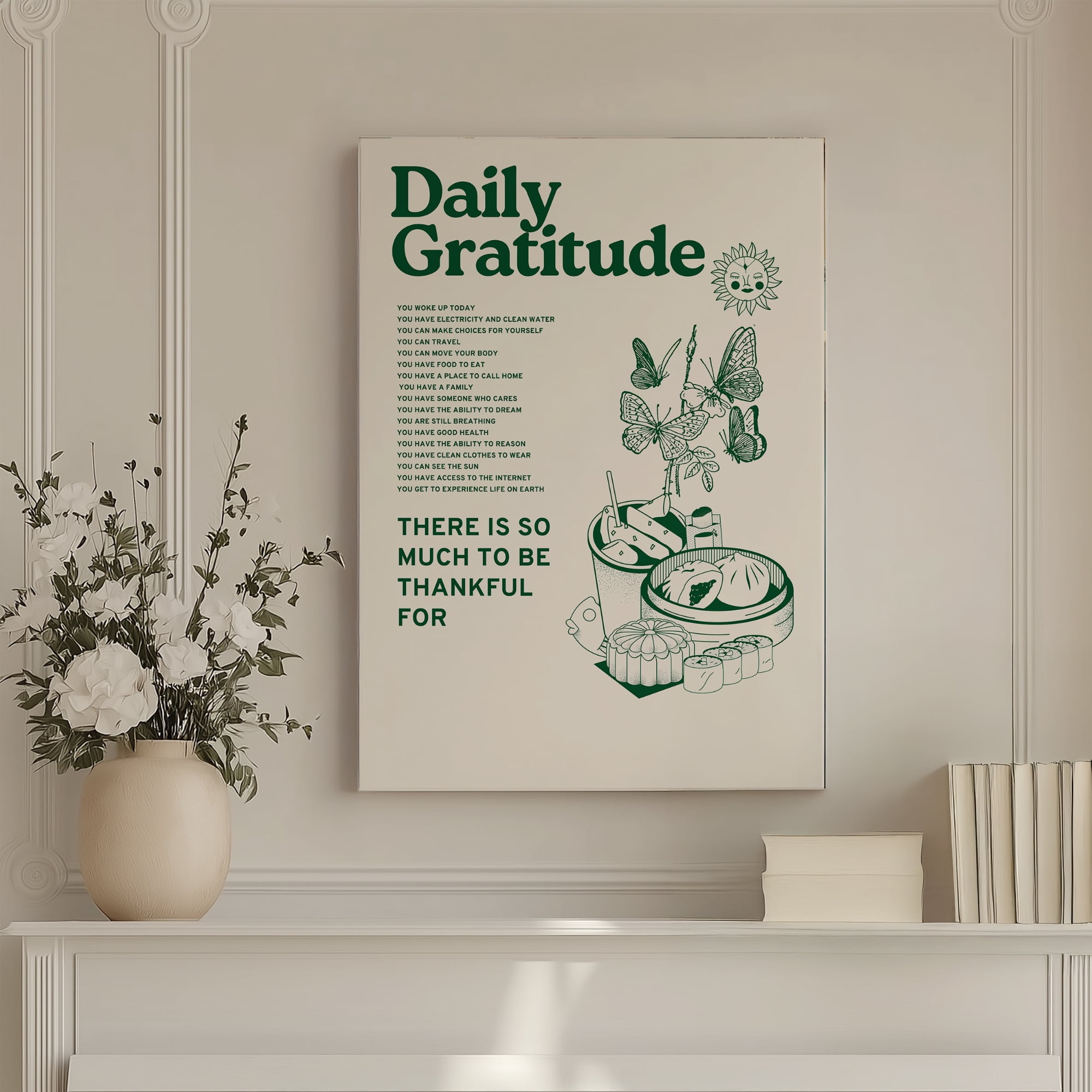 1pcs Inspirational Quotes Decorative Painting, Canvas 24x36inch Unframe ...