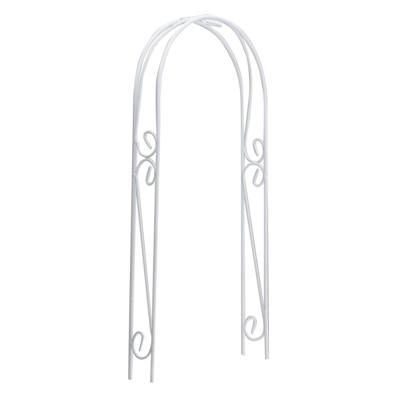 1Pcs Iron Miniature White Iron Arch Mini Garden Arch Door Simulation ...