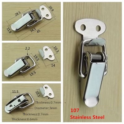 1pcs Iron Plated Nickel/304 Stainless Steel Hasp Fastener, Toggle Latch ...